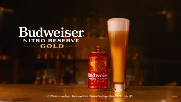 Budweiser Unveils "Nitro-Infused" Nitro Reserve Gold Lager - Paste